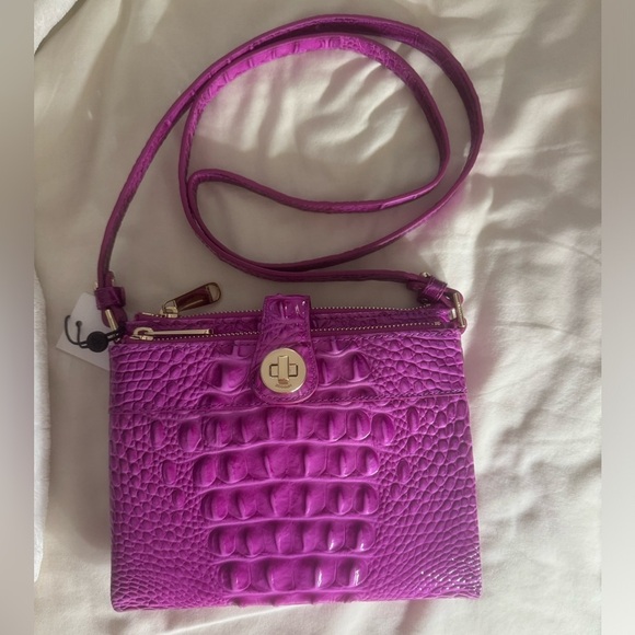 Brahmin | Bags | Brahmin Melbourne Mina Compact Crossbody Bag In Deep ...